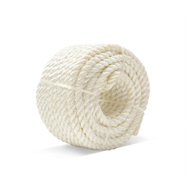 3/8 in. x 50 ft. Nylon Rope 3-Strand White - 151015 | CWC